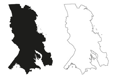 Kalmykia map Royalty Free Vector Image - VectorStock