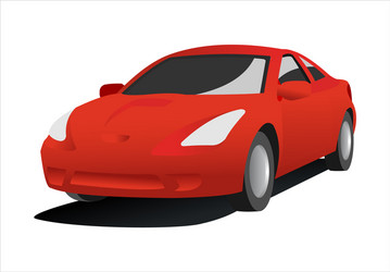 Passenger car three-quarter view fast Royalty Free Vector