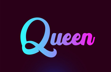 Queen Word Text Vector Images (over 640)