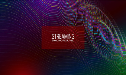 Streaming background design with energetic Vector Image