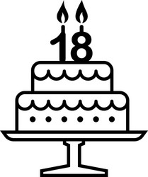 Number 18 Cartoon Vector Images (81)