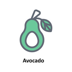 Avocado Outline Vector Images (over 5,500)