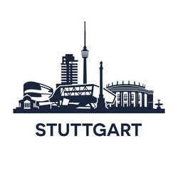 Stuttgart coat of arms Royalty Free Vector Image