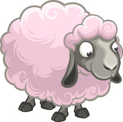 Cute sheep cartoon Royalty Free Vector Image - VectorStock