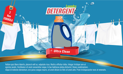 Washing Powder Ad Realistic Vector Images (over 120)
