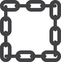 Chain graphic design template isolated Royalty Free Vector