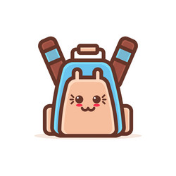 Cute wooden pencil rubber eraser cartoon comic Vector Image