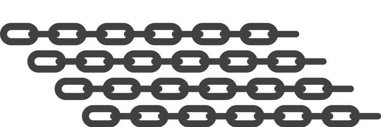 Chain graphic design template isolated Royalty Free Vector