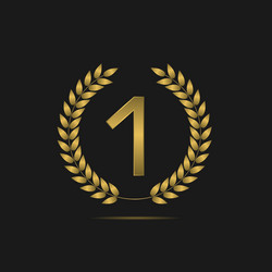 First place second and third Royalty Free Vector Image