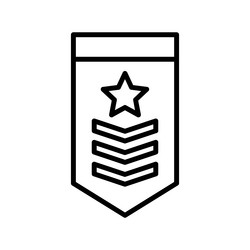 Military rank icon symbol design templates Vector Image