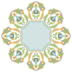 Circular islamic background four Royalty Free Vector Image