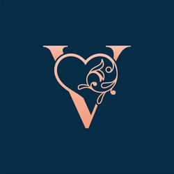 V Letter Heart Vector Images (over 1,100)