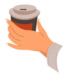 Hand Holding Cup Vector Images (over 8,500)
