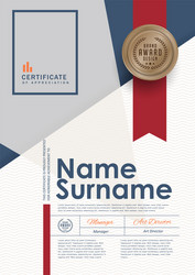 Modern geometric shape certificate design template