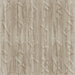 Runes magical runic letters 3d seamless pattern Vector Image