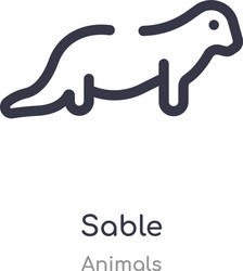 Sable Wildlife Vector Images (over 130)