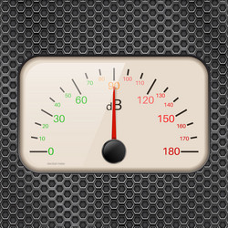 Decibel gauge Royalty Free Vector Image - VectorStock