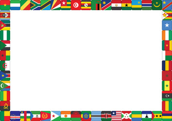 World flag icons frame Royalty Free Vector Image