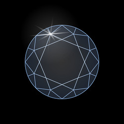 Low polygon diamond wireframe mesh background Vector Image