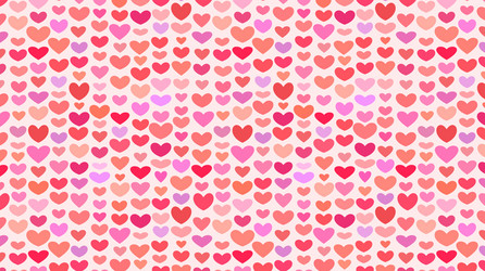 Groovy hearts background red and pink romantic Vector Image