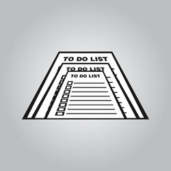 To do list template icon logo Royalty Free Vector Image
