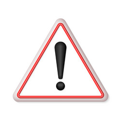 Attention triangle sign alert caution warning Vector Image