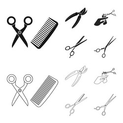 Design of scissor and craft symbol Royalty Free Vector Image