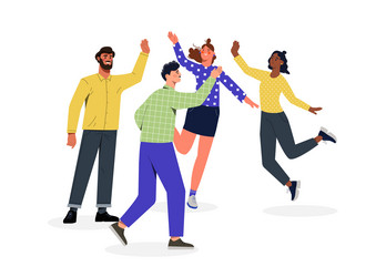 Positive Team Vector Images (over 13,000)