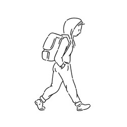 Boy Male Outline Teen Young Vector Images (over 310)