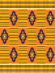 Ethnic seamless pattern kente cloth tribal print Vector Image