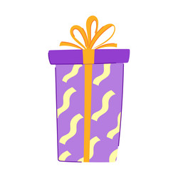 Surprise gift box cartoon Royalty Free Vector Image