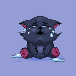Cat Cute Crying Vector Images (over 600)