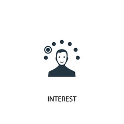 Interest icon simple element Royalty Free Vector Image