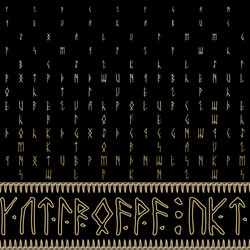 Runes magical runic letters 3d seamless pattern Vector Image
