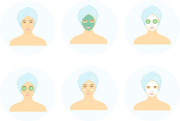 Facial mask Royalty Free Vector Image - VectorStock