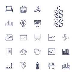 22 growing icons Royalty Free Vector Image - VectorStock