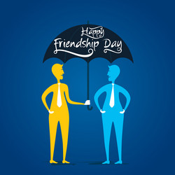 Happy friendship day design Royalty Free Vector Image