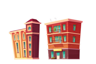 Set of isolated 3d isometric realistic cartoon Vector Image