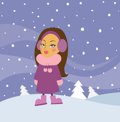 Winter Girl Vector Images (over 39,000)