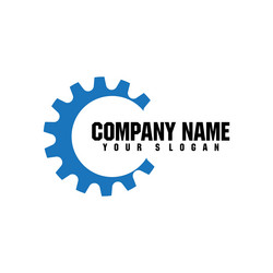 Gear abstract color work industry logo Royalty Free Vector