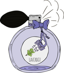 Cartoon image of perfume bottle Royalty Free Vector Image
