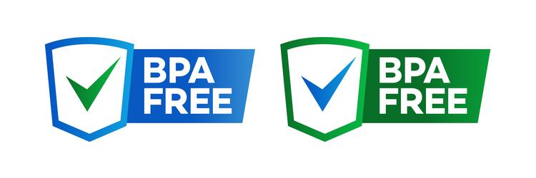 Bpa free certificate label Royalty Free Vector Image