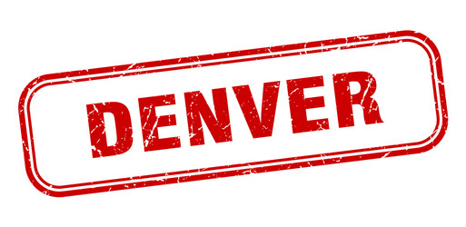Denver red round grunge stamp Royalty Free Vector Image