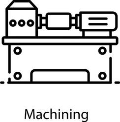 Machining Royalty Free Vector Image - VectorStock