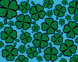 4 leaf clover lucky shamrock Royalty Free Vector Image