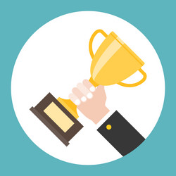 Hand Holding Trophy Vector Images (over 2,000)