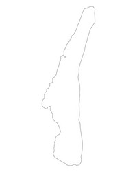 Map of lake starnberg Royalty Free Vector Image