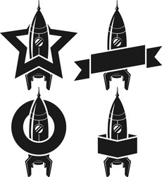 Space rocket symbol Royalty Free Vector Image - VectorStock