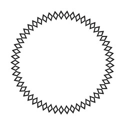 Circle frame round border design shape icon Vector Image