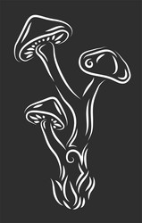 Mushroom Line Art Vector Images (over 6,500)